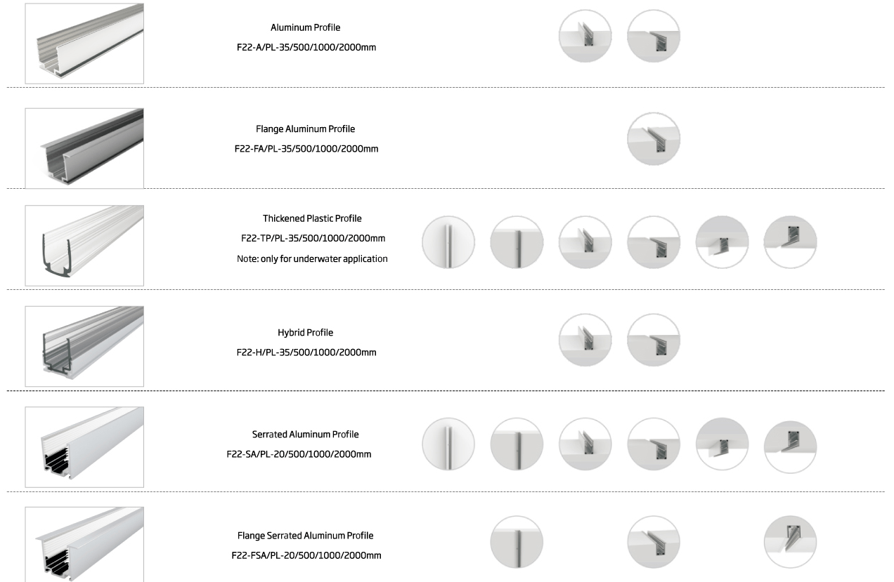 mounting-profile – Clear Lighting | Custom LED Neon Flex Lighting